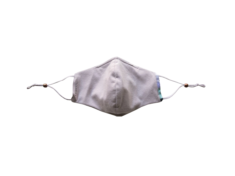Mauve Alyx Mask – Washable, Reusable, Organic Cotton Face Mask – Everviolet
